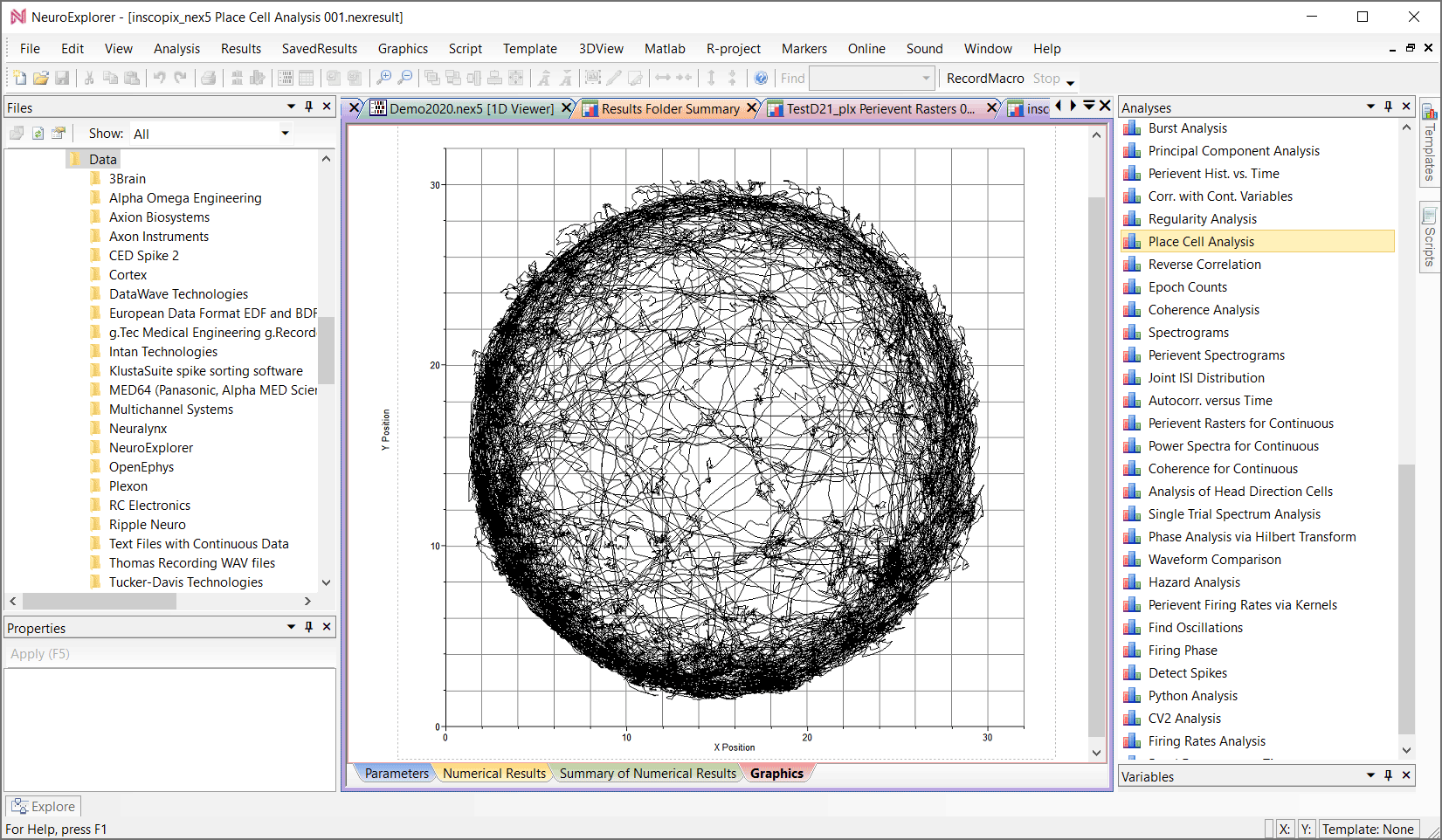 Screenshots | NeuroExplorer